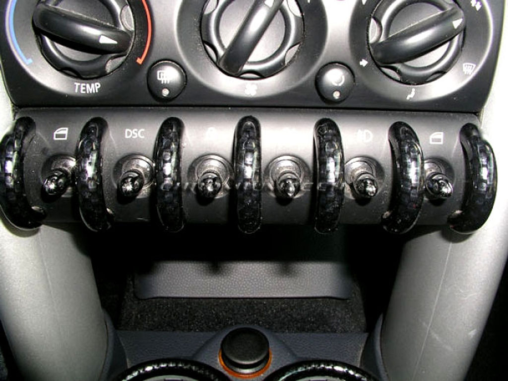 MK1 MINI Cooper/S/ONE R50 R52 R53 Carbon Fibre Look Interior Dashboard ...