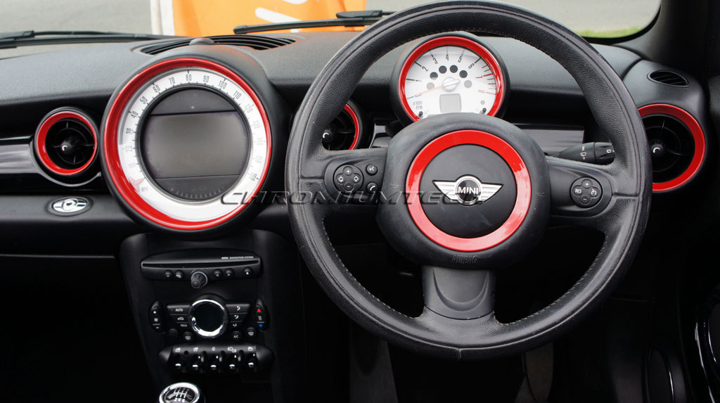 MK2 MINI Cooper/S/One R55 R56 R57 R58 R59 RED Dashboard Interior Ring ...