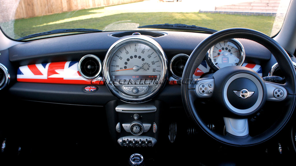 MINI Cooper/S/ONE Union Jack Dashboard Panel Cover R55 Clubman R56 R57 ...